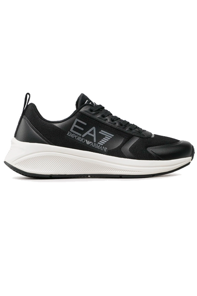 Armani EA7 Silver Runner Sneakers Black – Luxivo